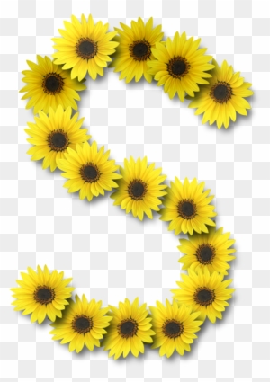 Alfabeto Sunflowers - Sunflower Alphabet T - Free Transparent PNG ...