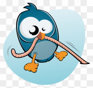Cartoon Bird And Worm Clipart Bird Worm - Clip Art Early Bird - Free ...