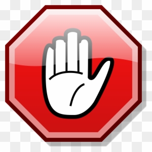 Red Hand Stop, Transparent PNG Clipart Images Free Download - ClipartMax