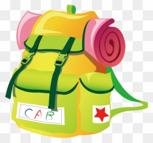 Open Backpack Clipart