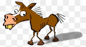 Clipart Crazy Horse Colored - Funny Horse Clip Art - Free Transparent ...