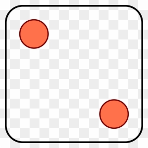 1 / - Dice Face 2 Png - Free Transparent PNG Clipart Images Download