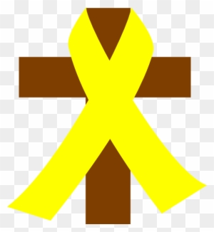 Cross With Ribbon Drawing