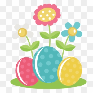 Easter Eggs With Flowers Svg Files For Scrapbooking - Easter Flower ...