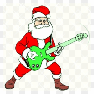 Santa Claus Rockero - Merry Christmas Gif With Music - Free Transparent ...