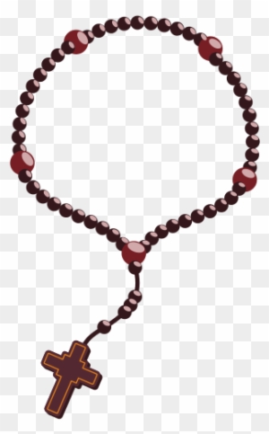 Holy Rosary - Rosary Beads Cartoon - Free Transparent PNG Clipart ...