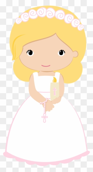 Girls In Pink For Their First Communion - Gratis - Free Transparent PNG ...