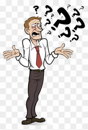 Expression Clipart Confused Person - Confused Man Animation Png - Free ...