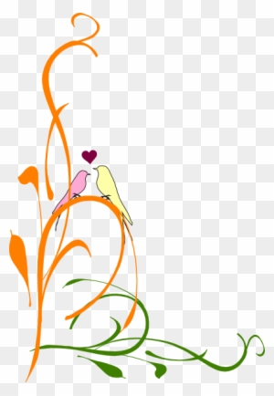 Love Bird On Branch Clip Art Download - Clip Art Love Birds - Free ...