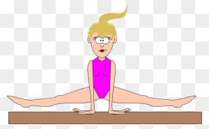 Gymnastics Clipart Silhouette Split Download - Transparent Background ...