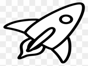Colorable Rocket Line Art - Rocket Black And White - Free Transparent ...