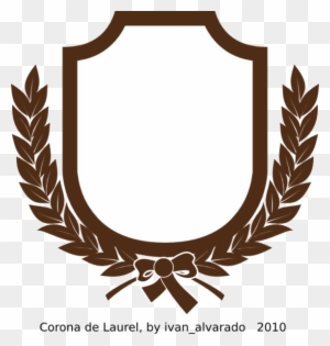 Laurel Leaves Around A Badge Hi Image - Red & Blue Cap & Diploma Photo ...