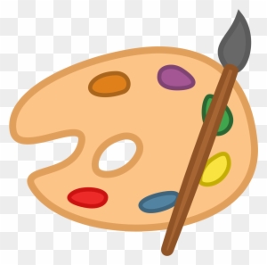 Paint Brush Clipart Wet - Mlp Palette Cutie Mark - Free Transparent PNG ...