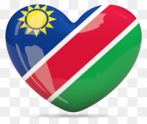 Flag Clipart Namibian - Love Namibia 2 Rectangle Magnet - Free ...