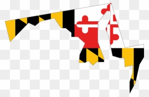Flag-map Of Maryland - Maryland Flag And State - Free Transparent PNG ...