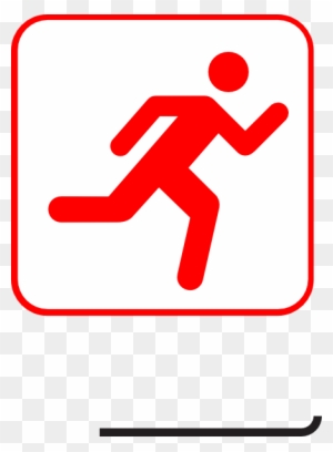 Running Man Icon Blue - Free Transparent PNG Clipart Images Download