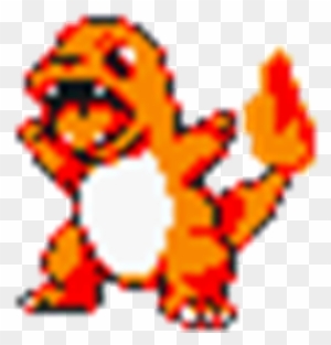 Charmander Sprite Yellow - Charmander Gen 2 Sprite - Free Transparent ...