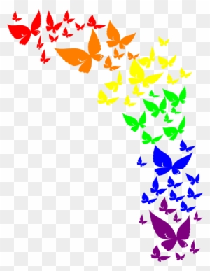 Butterfly Pictures Copy Free Of Butterflies Clipart - Rainbow Butterfly ...