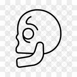 Skull Icon - Line Art - Free Transparent PNG Clipart Images Download