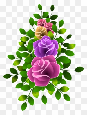 Pink Rose Clipart Bunga Mawar - Pink Floral Pattern Png - Free ...