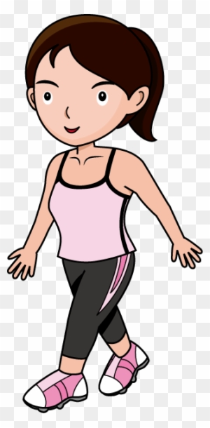 People Walking Exercise Clip Art