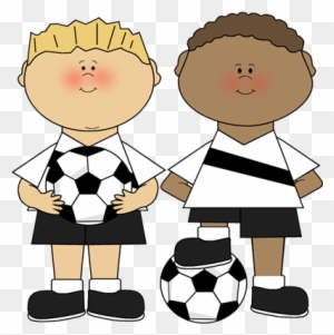 Boys Soccer - Playing Football With Friends Clipart - Free Transparent ...