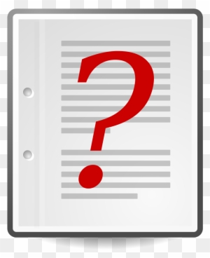 Text Document With Red Question Mark - Document With Question Mark ...