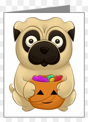 Halloween Pug Stickers > - Halloween Pug Dog T-shirt - Free Transparent ...