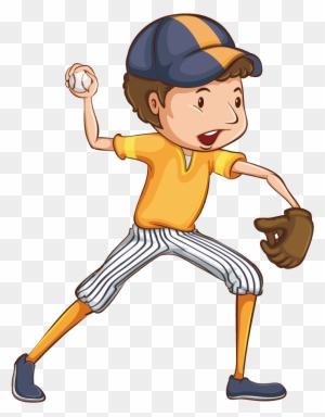 Kids Playing Baseball Clipart Png