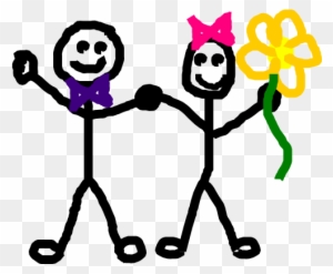 Stick Figure With Heart - Free Transparent PNG Clipart Images Download