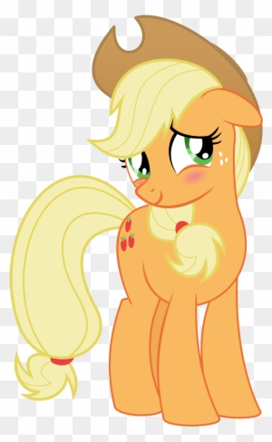 Applejack Blush By Emberfiremane-d50eudv - My Little Pony Applejack Png ...