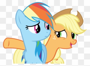 Apple Jack & Rainbow Dash - Free Transparent PNG Clipart Images Download