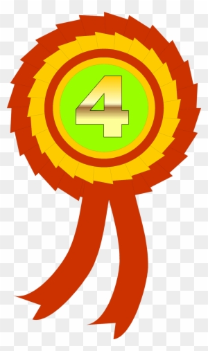 Illustration Of A Fourth Place Ribbon - Inishmore - Free Transparent ...