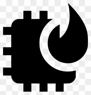 Computer Chip Burn Comments - Crescent - Free Transparent PNG Clipart ...