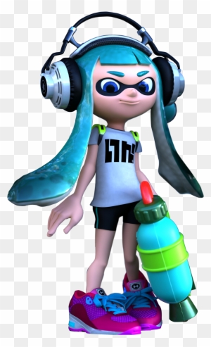 Inkling Girl - Splatoon Inkling Girl Blue - Free Transparent PNG ...