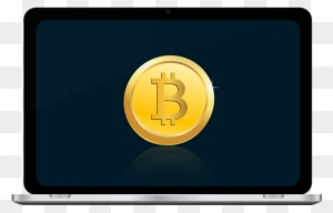 Bitcoin In Laptop Screen - Coin - Free Transparent PNG Clipart Images ...