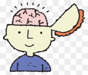 Brain Cartoon Drawing Clip Art - Cartoon Brain In Head - Free ...