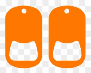 Orange Dog Tag Opener - Pet Tag - Free Transparent PNG Clipart Images ...