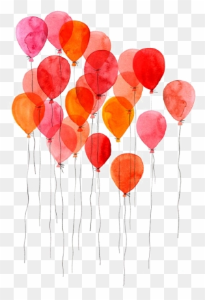 Watercolor Painting Drawing Balloon Art - Balloon Draw - Free ...