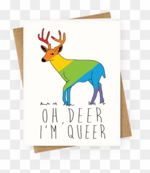 Lgbt - Oh Deer Im Queer Shirt - Free Transparent PNG Clipart Images ...