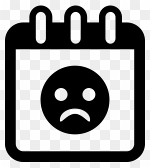 Sad Face On Calendar Page Comments - Calendar - Free Transparent PNG ...