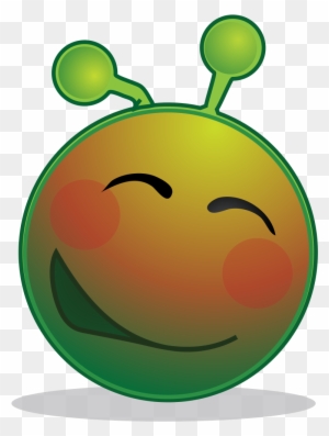 Free Vector Smiley Green Alien Aaah Clip Art - Alien Smiley - Full Size ...