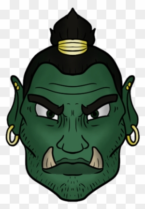 Orc Face By Ghostlykoala - Illustration - Free Transparent PNG Clipart ...
