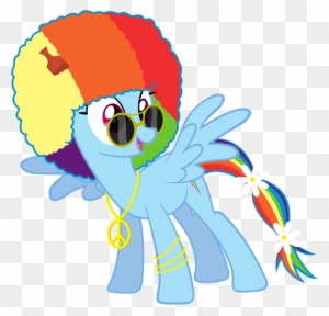 Disco Dash By Up1ter - My Little Pony With Afro - Free Transparent PNG ...