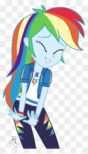 Equestria Girls Rainbow Dash Vector
