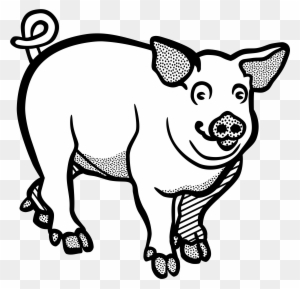 Pig Line Art - Pig Line Art - Free Transparent PNG Clipart Images Download