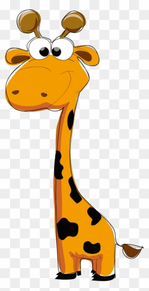 Giraffe Clipart Long - Giraffe Long Neck Cartoon - Free Transparent PNG ...