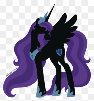Princess Nyx Silhouette By Silverarrow87 - Nyx Mlp Grown Up - Free ...