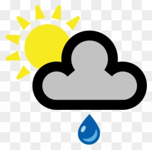 Heavy Rain Weather Symbol For Kids - Weather Forecast Icons Rain - Free ...