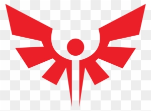 Red Winged Sun Logo By Raxion - Red Sun Logo - Free Transparent PNG ...